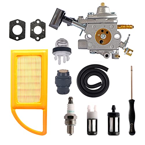Mikatesi BR600 Carburetor Kit for Stihl BR500 BR550 BR600 BR700 BR 500 550 600 700 Backpack Leaf Blower Replaces Zama C1Q-S183 4282-120-0606 Parts - with 4282 141 0300 Air Filter Tank Vent Kit