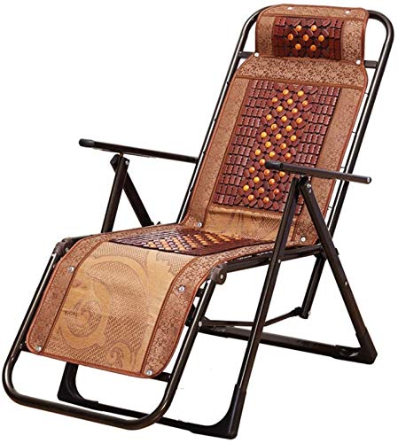 XZGDEN Lightweight Folding Deck Chair Patio Zero Gravity Chair Outdoor Folding Adjustable Reclining Chairs Pool Side Using Lawn Lounge Chair with Pillow One Size Sun Lounger Garden Chairs