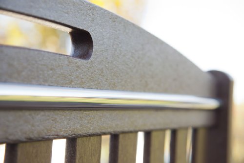Trex Outdoor Furniture TXB48CB 48-Inch Yacht Club Bench, Charcoal Black