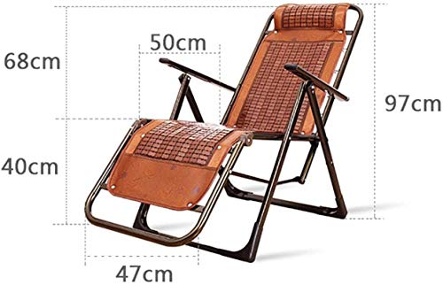 XZGDEN Lightweight Folding Deck Chair Patio Zero Gravity Chair Outdoor Folding Adjustable Reclining Chairs Pool Side Using Lawn Lounge Chair with Pillow One Size Sun Lounger Garden Chairs