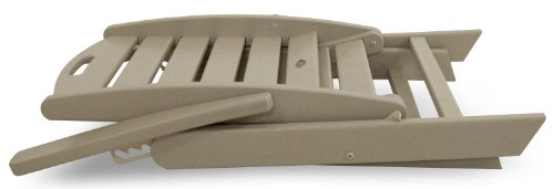 Trex Outdoor Furniture Yacht Club Folding Highback Chair, Sand Castle