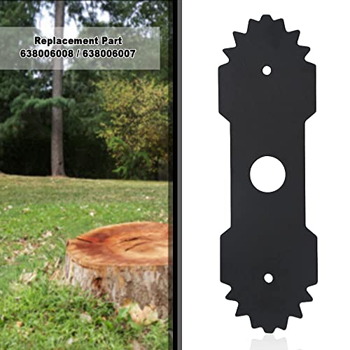 2-Pack 8-5/8'' Length, 1" Center Hole Blade 638006008 Edger Blade with Teeth Compatible with Ryobi - Fits RY13050 RY13050A RY15518 RY40030 (2)