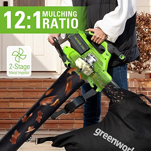 Greenworks 40V Brushless Blower / Vacuum (505CFM / 230MPH), Tool Only