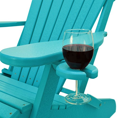 ECCB Outdoor Outer Banks Deluxe Oversized Poly Lumber Folding Adirondack Chair (Sage)