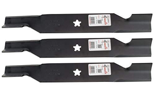 3 Rotary Mower Bagging Blades Fit AYP/Roper/Sears/ Husqvarna 187256 187255 532187256 GTH26K54T MZ5424S YTH26V56