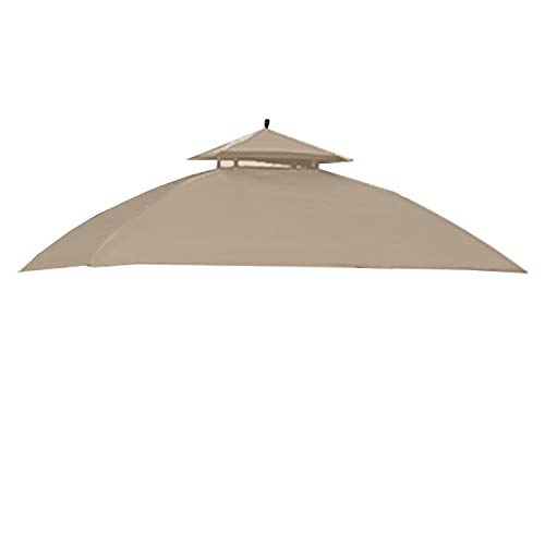 Garden Winds Replacement Canopy for The Windsor Grill Gazebo - Riplock 350 - Beige - Will ONLY FIT Model L-GG054PST Will NOT FIT Any Other Model