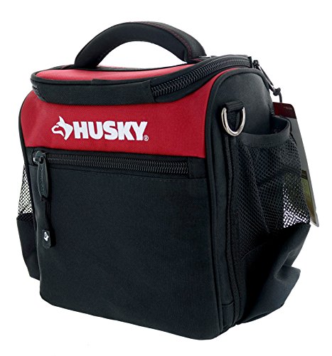 Husky 82021N11 9" 600 Denier Water and Weather Resistant Insulated Cooler with 2 Mesh Sleeves and Carrying Strap
