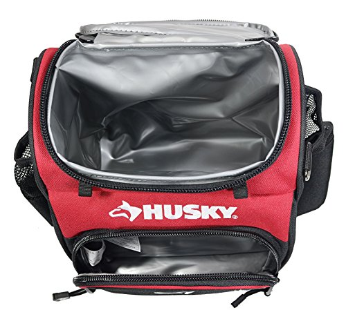 Husky 82021N11 9" 600 Denier Water and Weather Resistant Insulated Cooler with 2 Mesh Sleeves and Carrying Strap