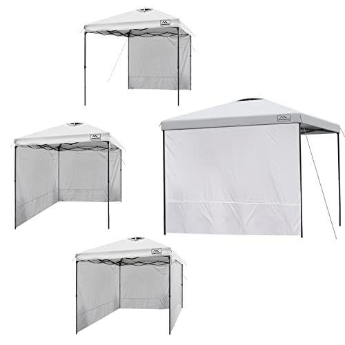 KAMPKEEPER Instant 10X10 Canopy Sidewalls with Zipper for Pop Up Canopy Frame, Single Sunwall fit 10' Outdoor Canopies with Straight Leg(Navy Blue)