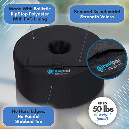 Gravipod 14 Round Umbrella Base Weight - Up to 50 lbs