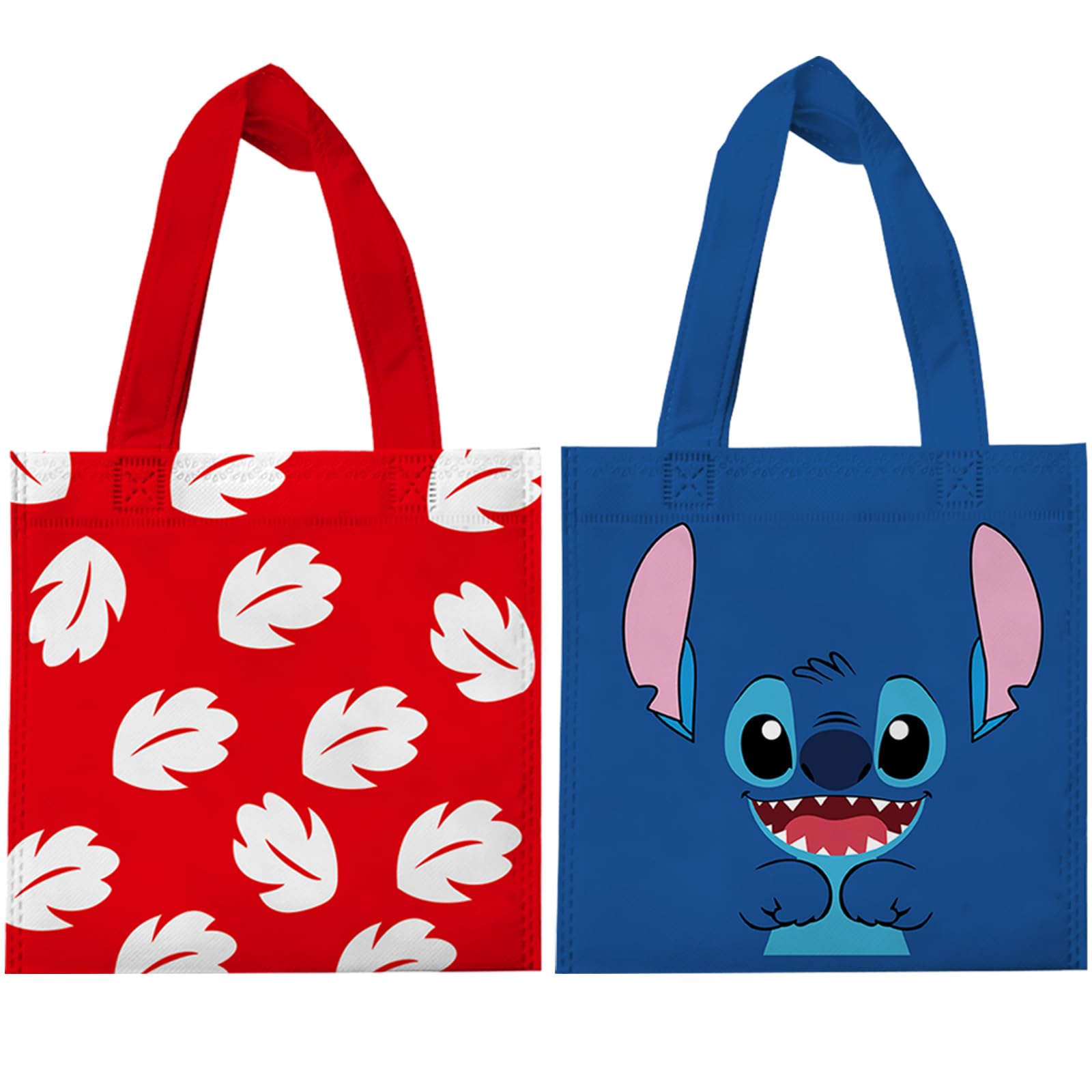 Duyoublt 20 Pcs Stitch Party Supplies Stitch Favor Bags Goodie Gift Non-woven Bags Reusable for Stitch Birthday Party Decorations.(stitch)