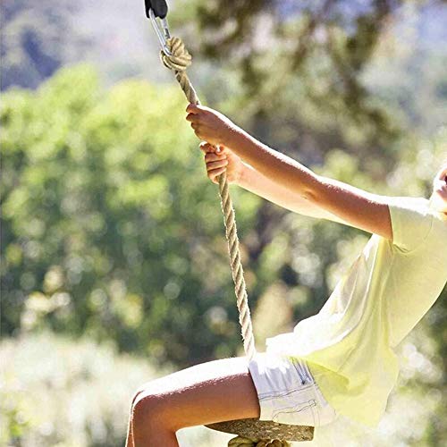 Tree Swing Straps, 25cm / 9.8inches Tree Swing Hanging Kit, Hammock Hooks,Heavy Duty Hanging Straps Holds 440 lbs with Carabiner Perfect for Tree Swing, Hammock, Outdoor Rope Swing(2 PCS)