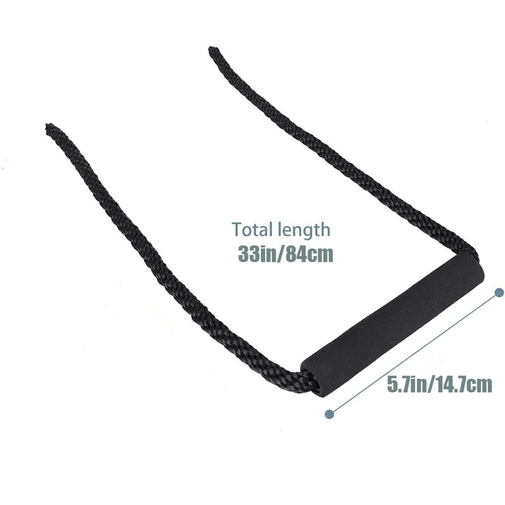 Tgpiao 2 Pack Cooler Replacement Handles Rope,Compatible with YETI Tundra & RTIC Coolers,Fit for YETI Replacement Handles Cooler Rope Handles, Black