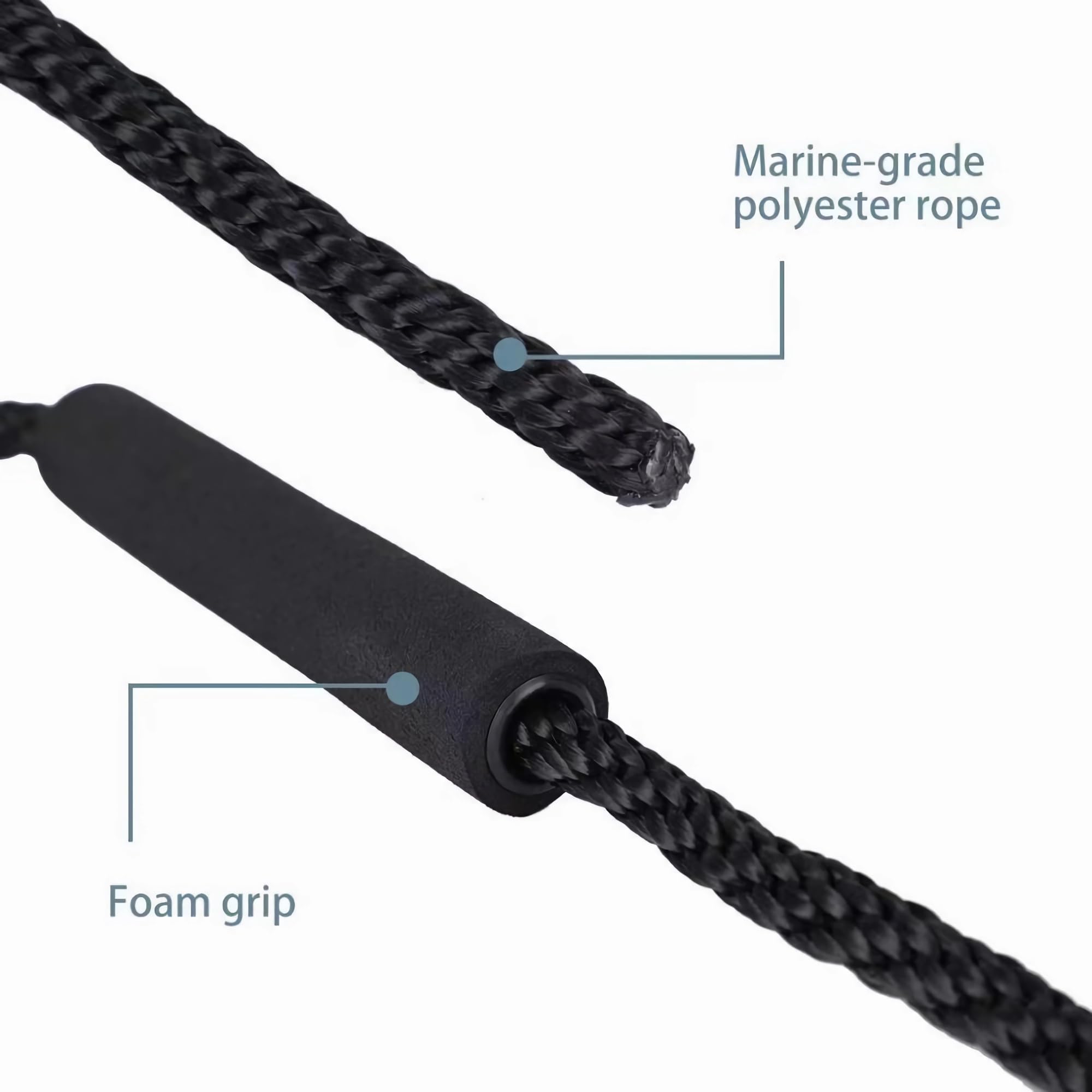 Tgpiao 2 Pack Cooler Replacement Handles Rope,Compatible with YETI Tundra & RTIC Coolers,Fit for YETI Replacement Handles Cooler Rope Handles, Black