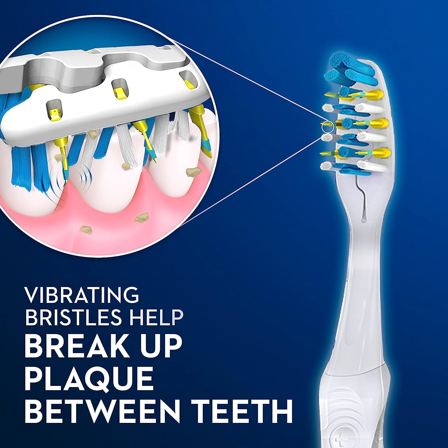 Oral-B Pulsar Whitening Battery Toothbrush, Medium, 1 Count