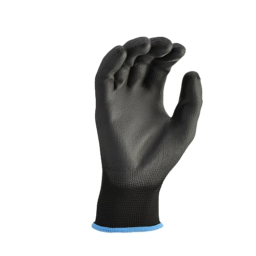 G & F Work Gloves for Men, Lightweight Grip, Polyurethane Coated, Touchscreen Compatible, Flexible & Breathable, Durable Construction, Ideal for Gardening, Mechanics, and General Duty Tasks, 12 Pairs