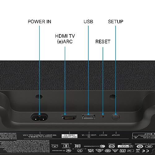 Sennheiser AMBEO Soundbar Mini - Immersive 3D Audio for TV, Movies, and Music - Compact Device with Powerful Adaptive Features, Multiple Connectivity and Intuitive Usage