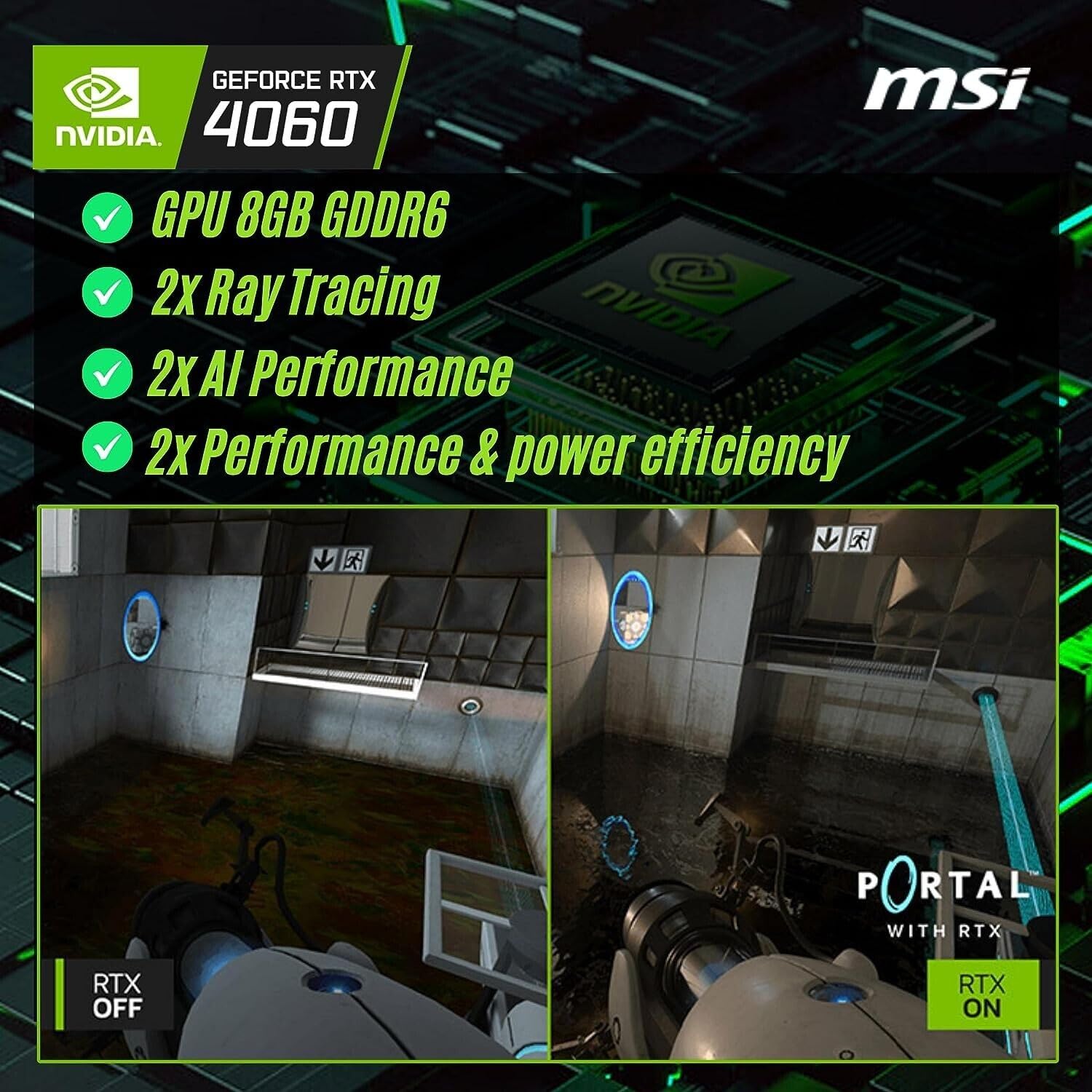 MSI Cyborg 15 Gaming Laptop, 15.6" FHD 144Hz Display, Intel Core i7-12650H, NVIDIA GeForce RTX 4060, 64GB DDR5 RAM, 2TB SSD, Webcam, Backlit Keyboard, Wi-Fi 6, Windows 11 Home, Translucent Black