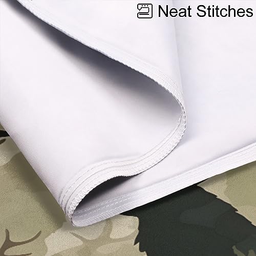 Satin Pillowcase for Hair and Skin Standard Size Military Camo Camouflage Deer,Soft Breathable Smooth Cooling Pillow Covers Satin Pillow Cases with Envelope Closure,20x26 Inches