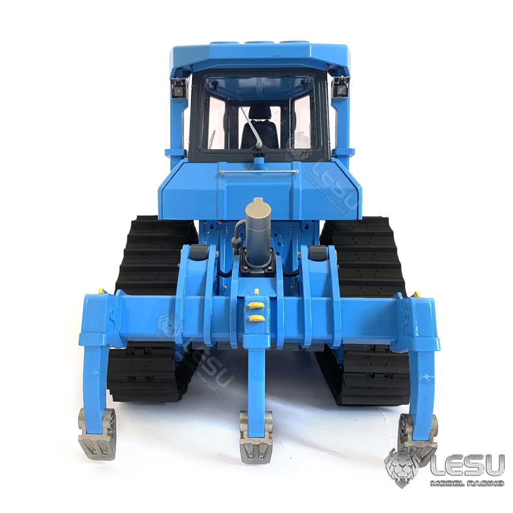 LESU Hydraulic RC Bulldozer RTR 1/14 Aoue DT60 Metal Crawler Dozer Construction Vehicle Model PL18Ev Lite Radio GPS Light Pipeline Hobby Grade Model