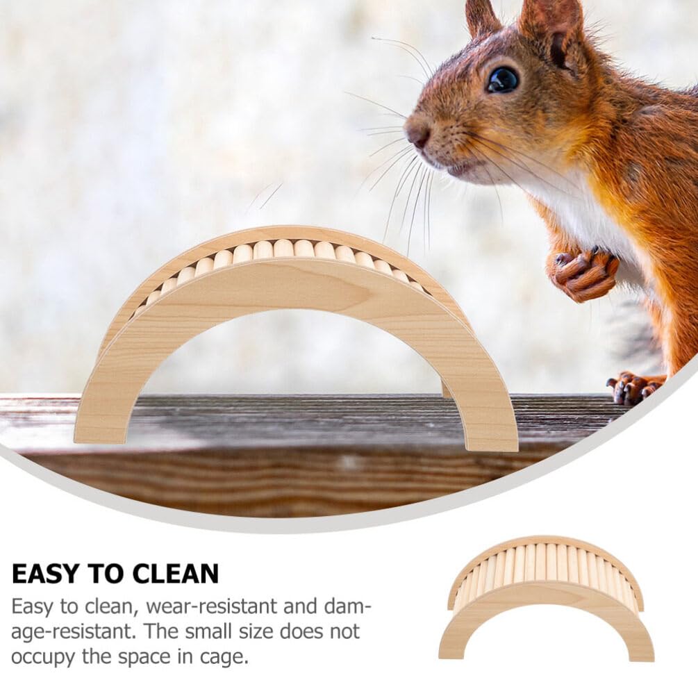 POPETPOP Toy Guinea Pig Rabbit Ramp Hamster Ladder Chinchilla Cage Landscaping Bridge Chicken Coop Ramp Hamster Cage Ladders Hamster Wood Bridge Hamster Bridge Training Ladder Wooden Pet