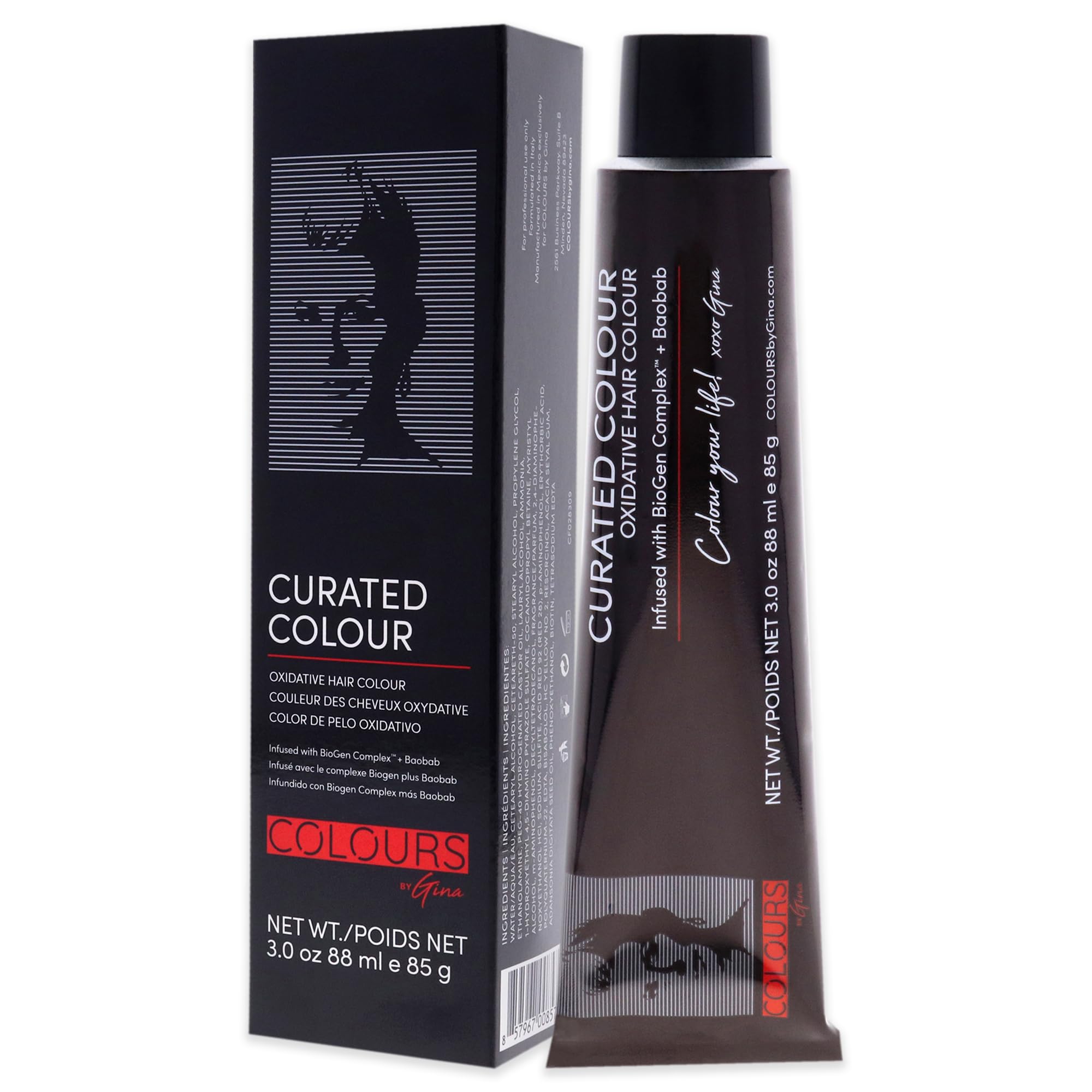 Colours By Gina Curated Colour - 5.66-5RR Intense Light Reddish by Colours By Gina for Unisex - 3 oz Hair Color