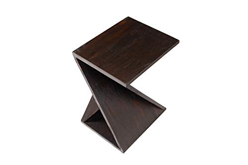 Nordic Style Dark Teak Spa Bath Decor Indoor/Outdoor Twisted Stool