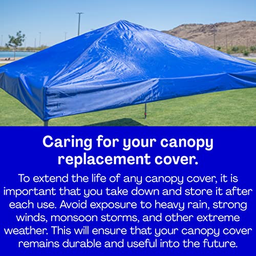 10x10 Pop Up Canopy Top Replacement Cover 118 Inches (Top Only)