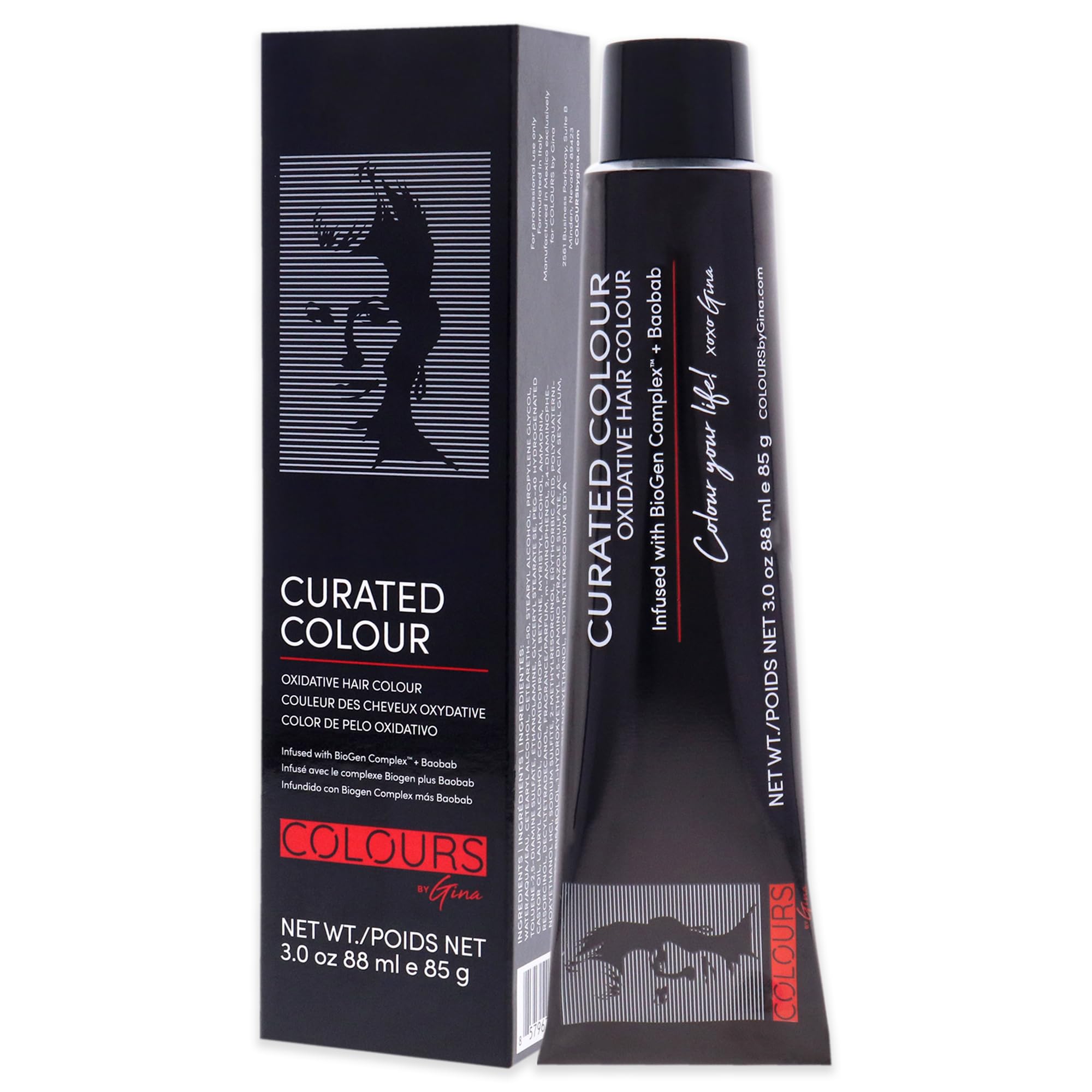 Colours By Gina Curated Colour - 2.0-2N Darkest Natural Brown by Colours By Gina for Unisex - 3 oz Hair Color