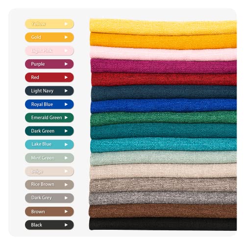 BALCONY & FALCON Rectangle Tablecloth Washable Wrinkle Resistant and Water Proof Table Cloth Decorative Linen Fabric Tablecloths for Dining Parties Kitchen Wedding and Outdoor Use (Rice Brown, 55x95)