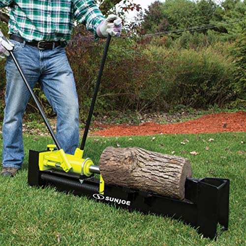 Sun Joe LJ10M 10-Ton Hydraulic Log Splitter, Green