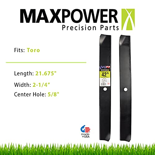 Maxpower 561380 2-Count Blade Set for 42-Inch Cut toro