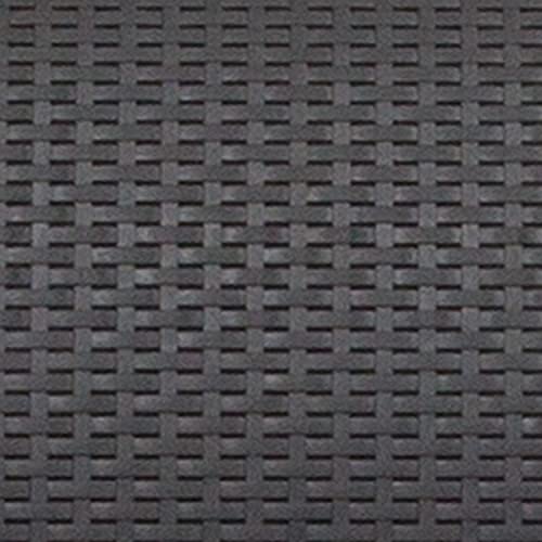 Flash Furniture Dark Gray Faux Rattan Chair with All-Weather Light Gray Cushion