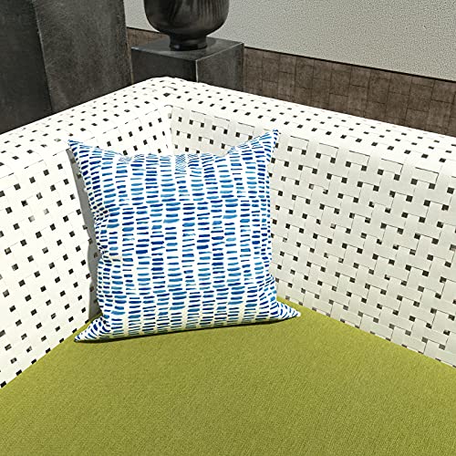 LVTXIII Outdoor Pillow Covers ONLY, Square Throw Pillow Covers, Modern Cushion Cases for Sofa Patio Couch Decoration 18 x 18 Inch, Pack of 2, Pebble Blue