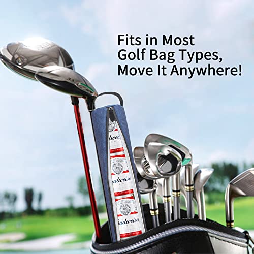 Beer Sleeve for Golf Bag,WITSTEP Long Tube Holder for Cans Beer Sling Cooler Bag,Holds 7 Cans Insulated Beer Sleeve Keeps Beverage Cold Fits in Most Golf Bags ,Ideal Golf Accessories for Men