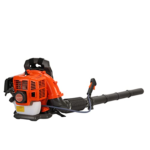 YOZUMD 1 Set Leaf Blower,Backpack Style 52 Cubic Centimeter Electric Leaf Blower,Adjustable Tube Gas Powered Dust Powerful Blower Lawn Yard Garden Supplies Orange