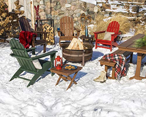 POLYWOOD Vineyard Adirondack Chair, Slate Grey