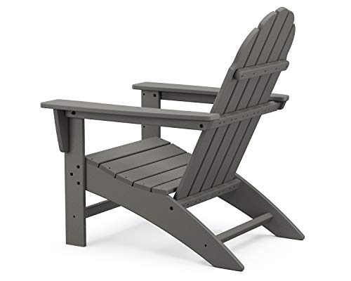 POLYWOOD Vineyard Adirondack Chair, Slate Grey
