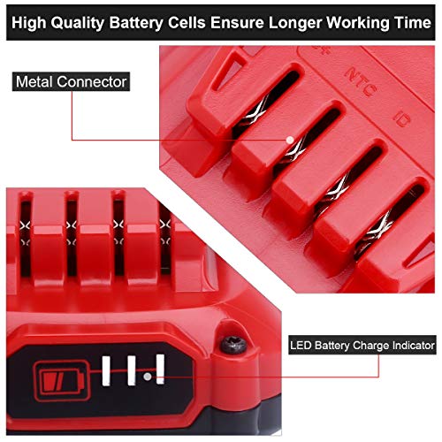ELEFLY 20V CMCB202 Battery Replacement for Craftsman V20 Lithium Ion Battery CMCB202-2 CMCB201 CMCB204, Compatible with Craftsman 20V Max V20 Series Tools