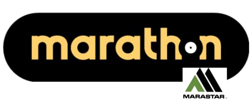 Marathon 8x2" Flat Free, Hand Truck / All Purpose Utility Tire on Wheel, 2.375" Centered Hub, 1/2" Bearings