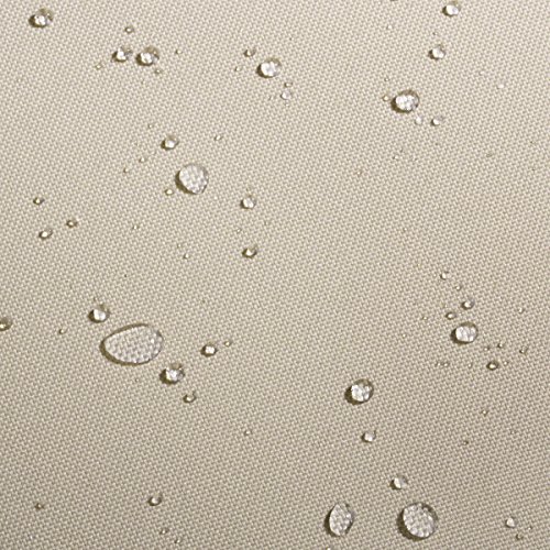Classic Accessories Montlake FadeSafe Water-Resistant 20 x 20 x 2 Inch Contoured Patio Dining Seat Cushion, Antique Beige