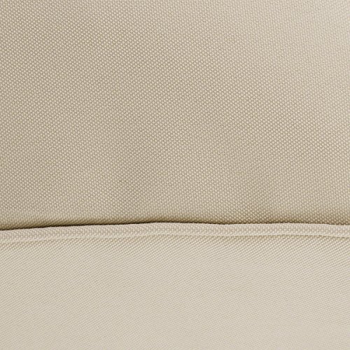 Classic Accessories Montlake FadeSafe Water-Resistant 20 x 20 x 2 Inch Contoured Patio Dining Seat Cushion, Antique Beige