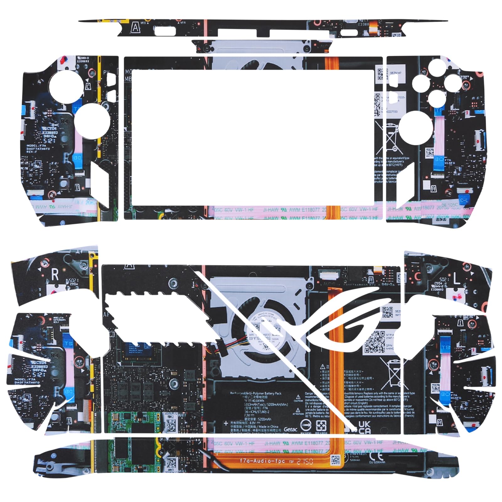 LUPAPA Protective Skin Decal for ROG Ally, Custom Stickers Vinyl Wraps for ROG Ally Gaming Handheld, 2023 New Game Console Sticker Skin