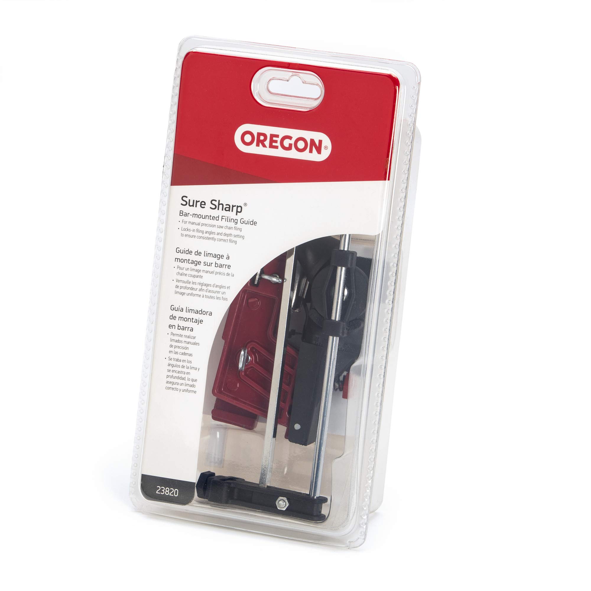 Oregon 23820 Sure Sharp Chainsaw Manual Filing/Sharpening Guide Gray