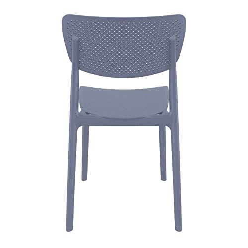 Compamia Lucy Dining Chair in Dark Gray Finish (Set of 2)
