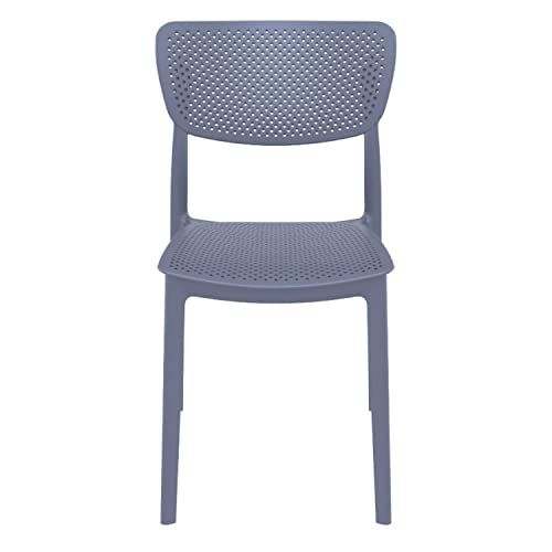 Compamia Lucy Dining Chair in Dark Gray Finish (Set of 2)