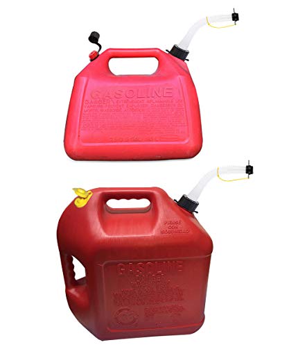 Replacement Gas Can Spouts Improved Design Flexible Pour Nozzle for Older Gas Can Fuel Water Jug 1 2 5 Gal White