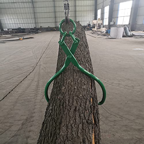 Timber Claw Hook, 18in - Log Lifting Tongs Heavy Duty Grapple Timber Claw, Lumber Skidding Tongs Logging Grabber 18" Jaw Opening