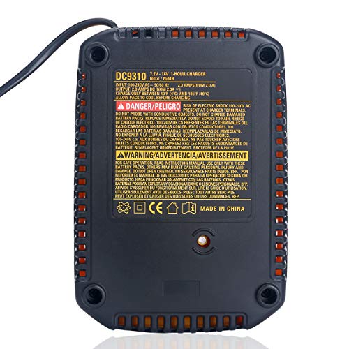 Biswaye 18V XRP Battery Charger Compatible with DEWALT 7.2V-18V NiCd NiMh Battery DC9096 DC9098 DC9099 DW9099 DW9072 DW9057 DW9091 DW9094 DC9071 DW9062 DC9091, DC9310