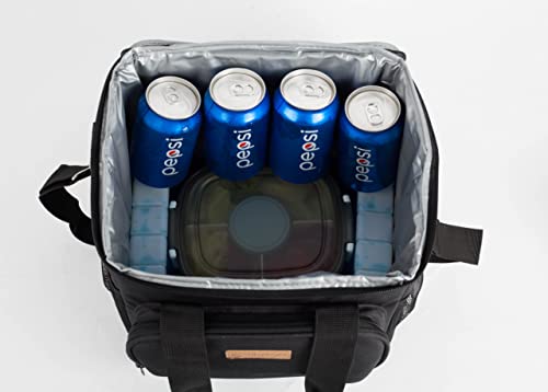 EastMayPoc Lunch Bag for Men - 24L Insulated Lunch Bag, Versatile for Work, Gatherings, Beach - Waterproof, Leak-proof, Sturdy Zipper - Includes Shoulder Strap - Holds 24 Cans